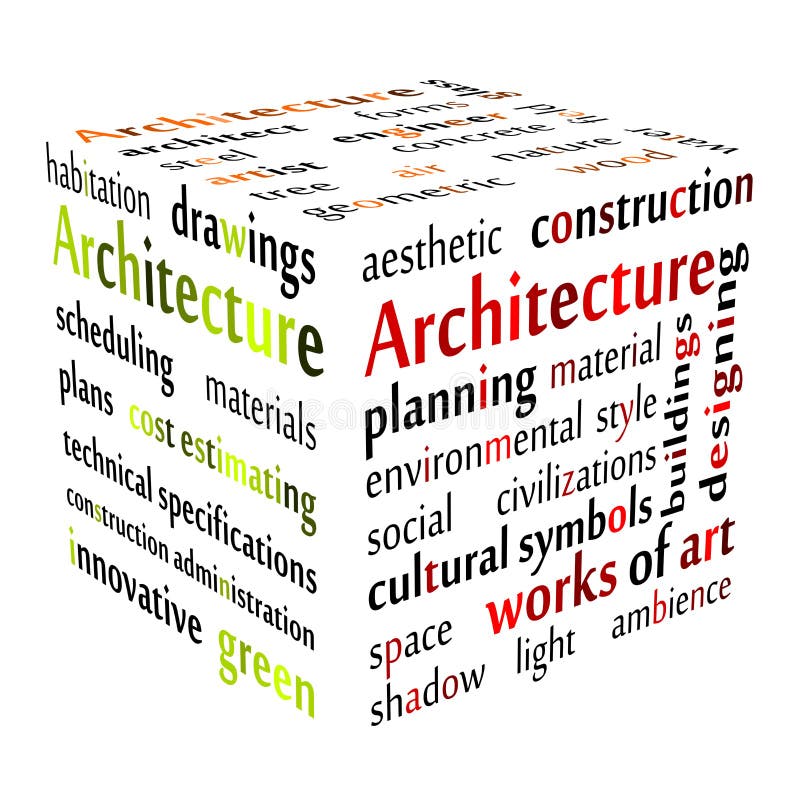 Architecture word cloud stock vector. Illustration of city - 27943811