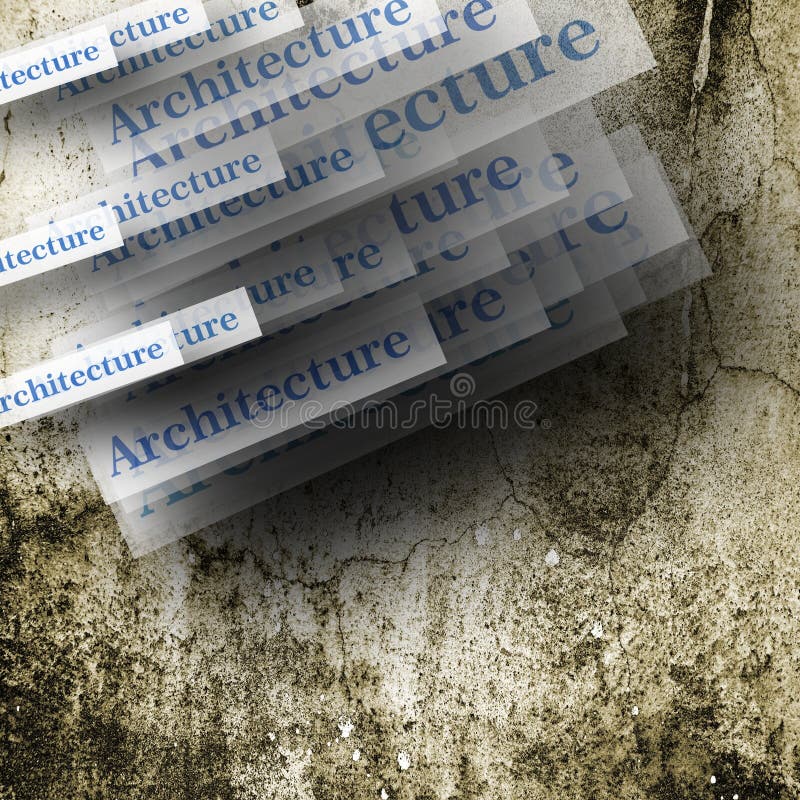 Architecture Word Cloud. Architectural Concept. Collage Made of Words ...