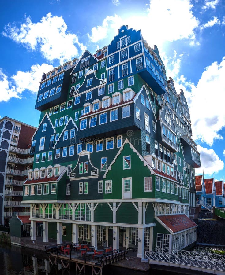 Architecture in Zaandam stock image. Image of house, wood - 34727245