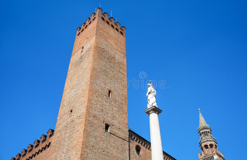 The Architectures of Cremona Stock Photo - Image of statue, italy: 98586638