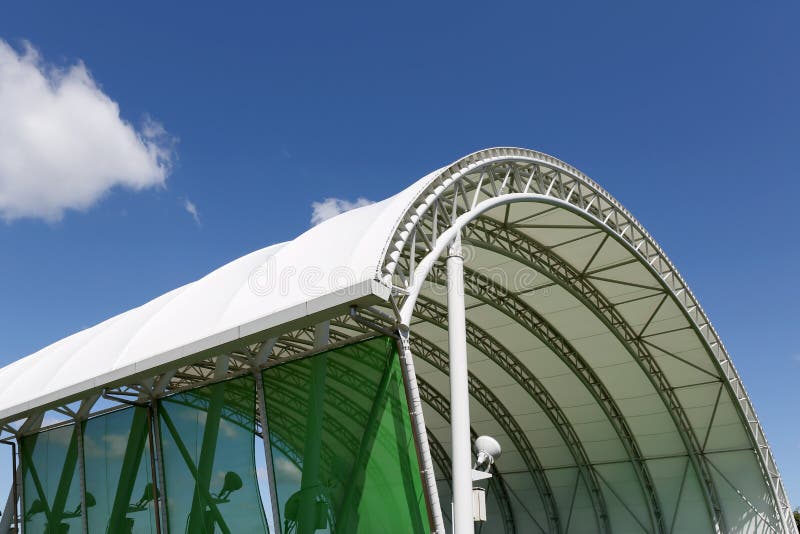 Architectuur Van Een Plastic Koepel Stock Foto - Image of plastiek ...