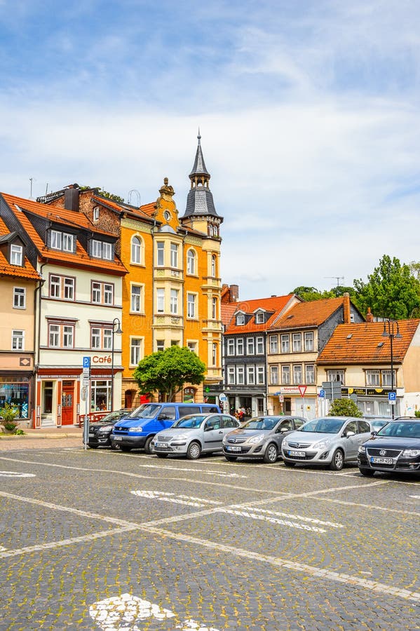 Architettura Di Eisenach, Turingia, Germania Fotografia Stock ...