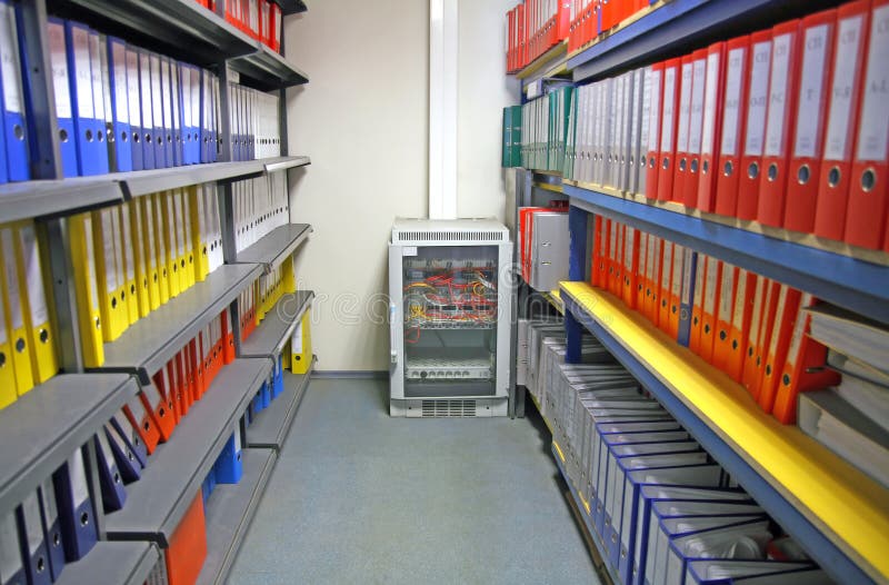 Office library archive stock photo. Image of architecture - 4072142