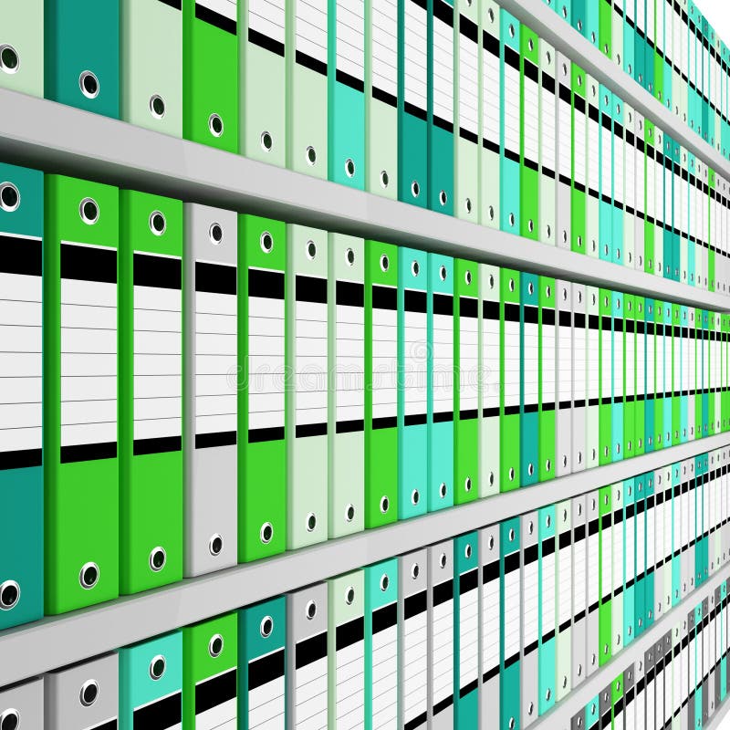 Search folders or archive stock illustration. Illustration of data ...
