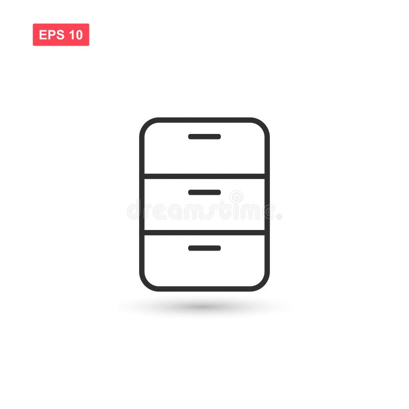 Archive Box Icon Vector Isolated 6 Stock Vector - Illustration of ...