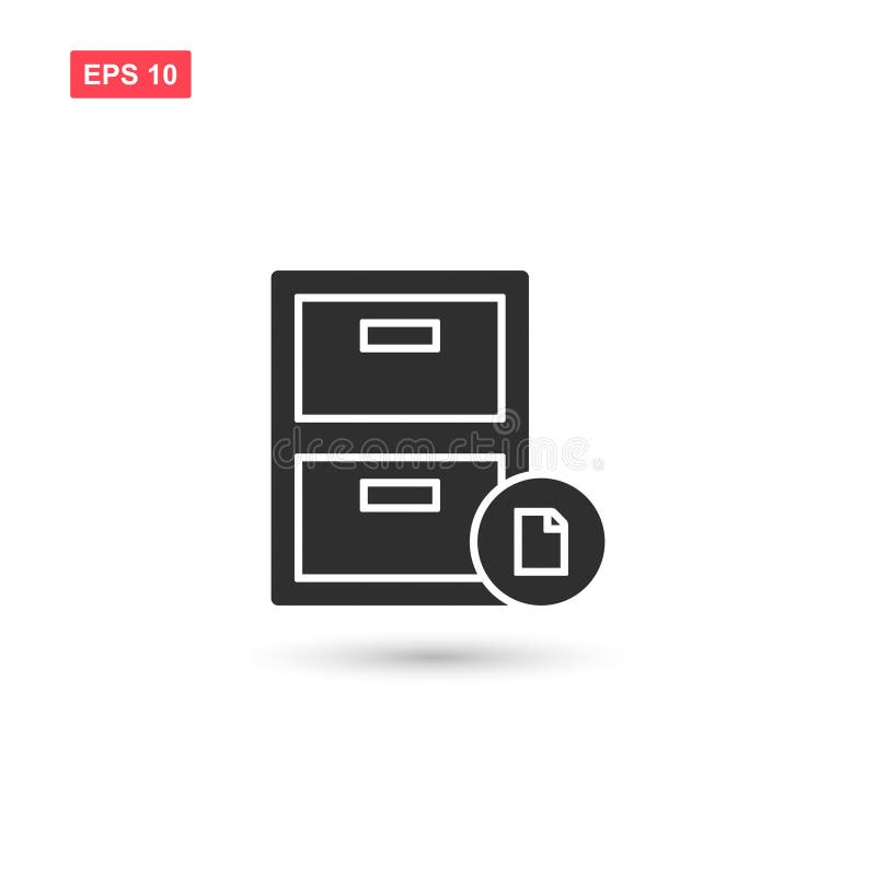 Archive Box Icon Vector Isolated 8 Stock Vector - Illustration of line ...