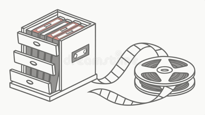 Archive Boxes Illustration, Data Storage and File Organization Vector ...