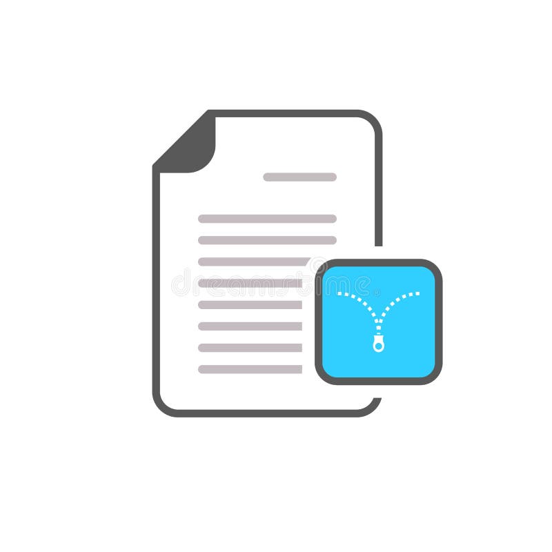 Zip folder icon stock vector. Illustration of logo, business - 82396100 Zip folder icon stock vector. Illustration of logo, business - 82396100