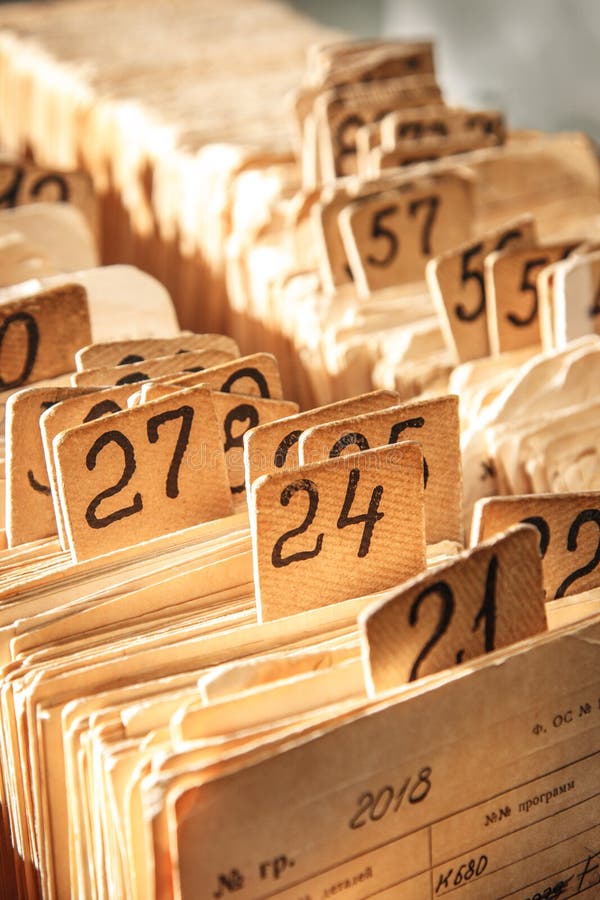 Archive file folders stock photo. Image of archive, administration ...