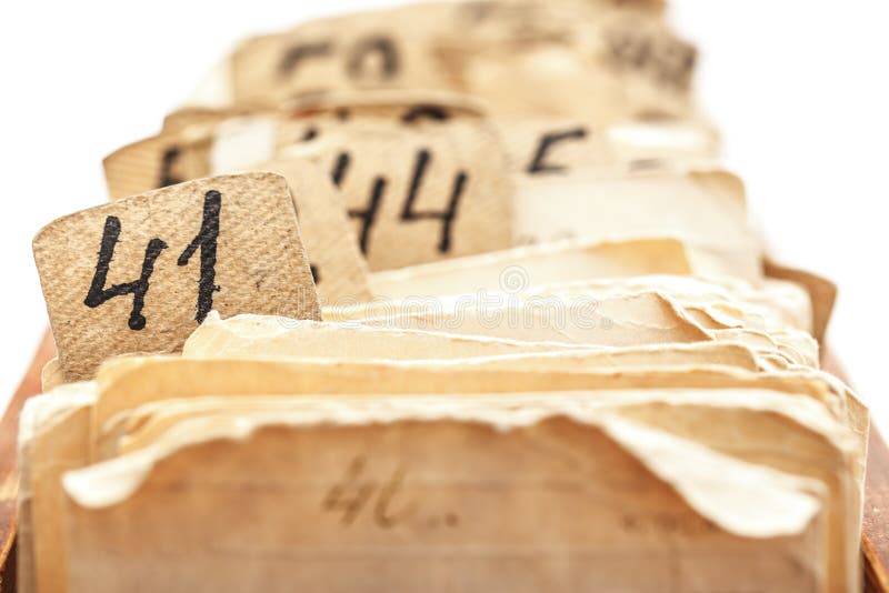 Archive File Folders in Drawer Stock Photo - Image of closeup, office ...