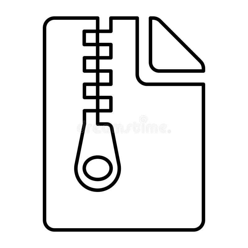 Archive file Icon stock vector. Illustration of beautiful - 257538064