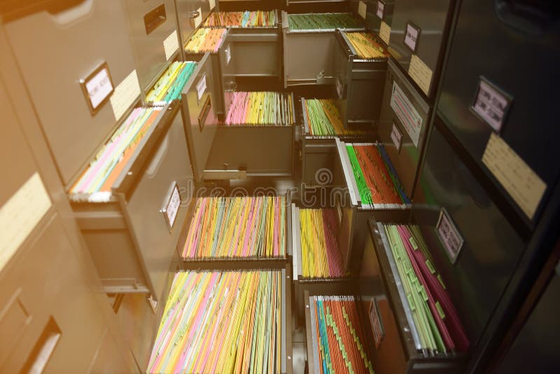 Archive files stock photo. Image of home, office, cabinet - 57622402