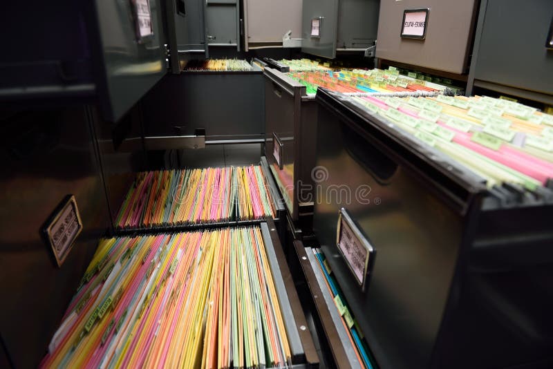 Archive files stock photo. Image of hanging, abstract - 57638782