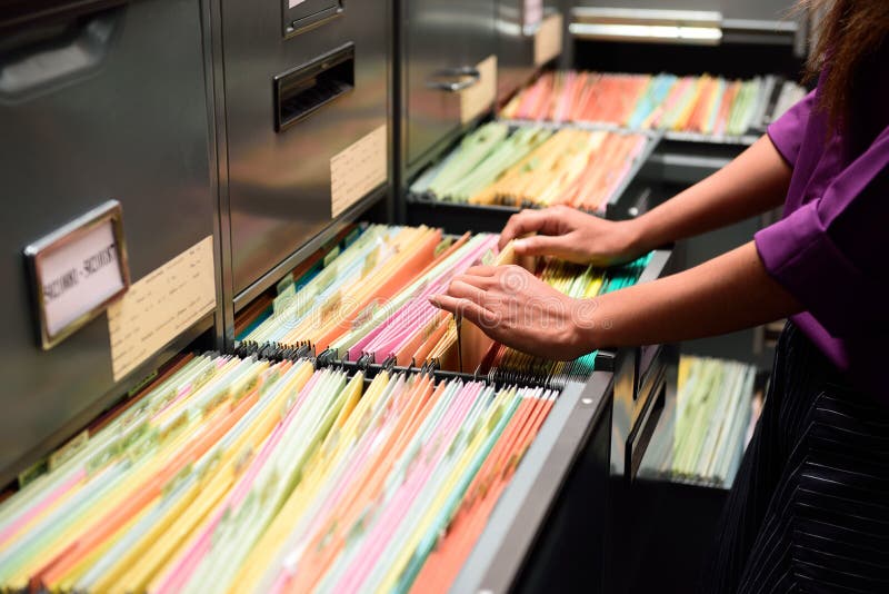 Archive files stock image. Image of close, macro, home - 57643373