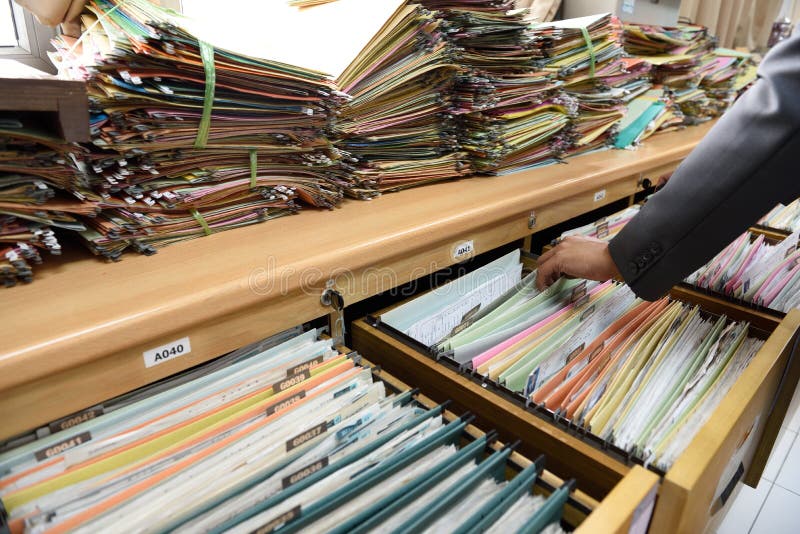 Archive files stock photo. Image of abstract, folders - 57644082