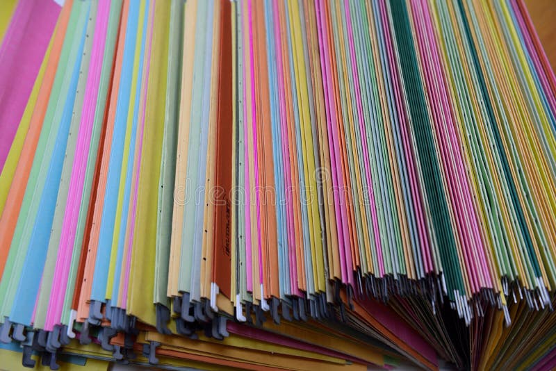 Archive files stock image. Image of home, hanging, closeup - 57645395