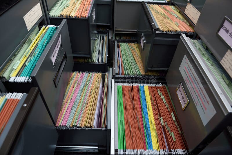 Archive files stock photo. Image of paperwork, office - 58162500