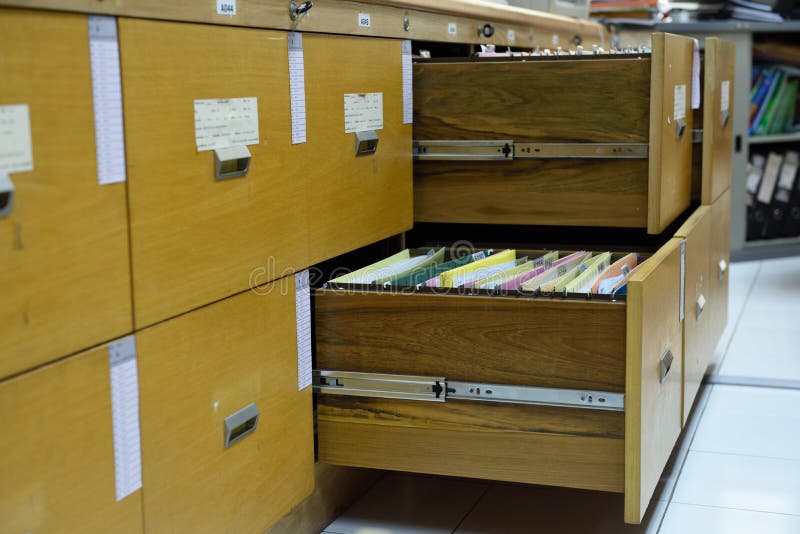 Archive files stock photo. Image of order, file, history - 58163660
