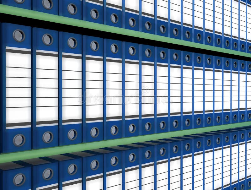 Archive folder stock illustration. Illustration of blank - 16591837