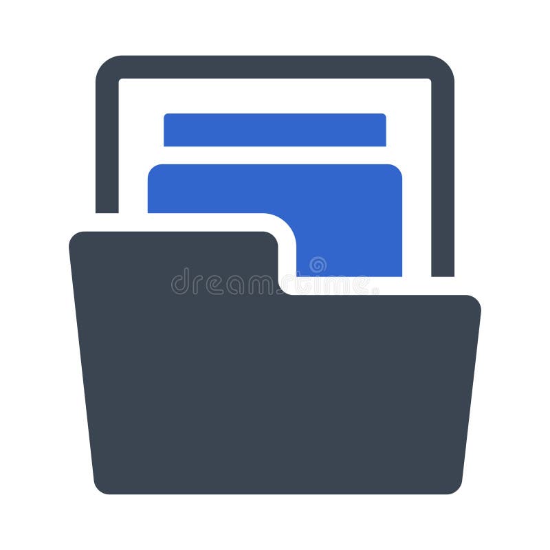 Archive Folder icon stock vector. Illustration of data - 270349265