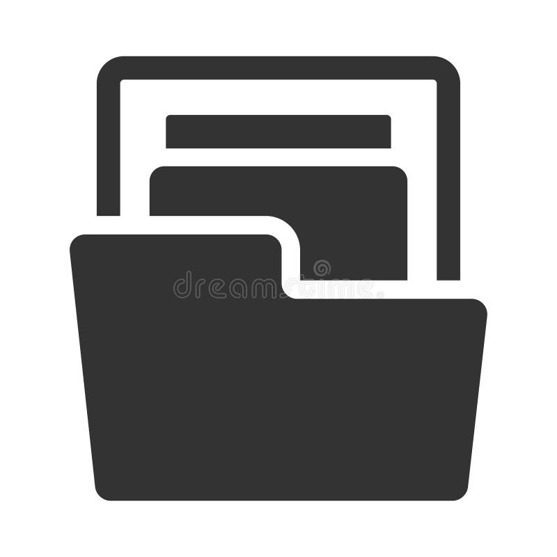 Archive Folder icon stock illustration. Illustration of documents ... Archive Folder icon stock illustration. Illustration of documents ...