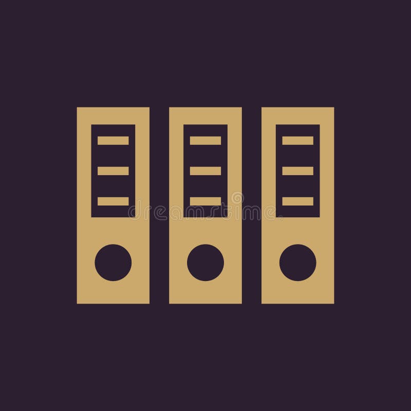 The Archive Folder Icon. Document and Data, Portfolio, Office Symbol ...