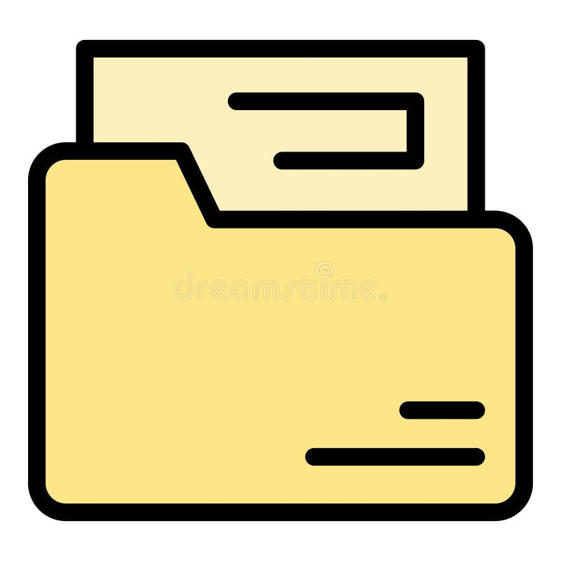Archive Folder Icon Vector Flat Stock Vector - Illustration of form ...