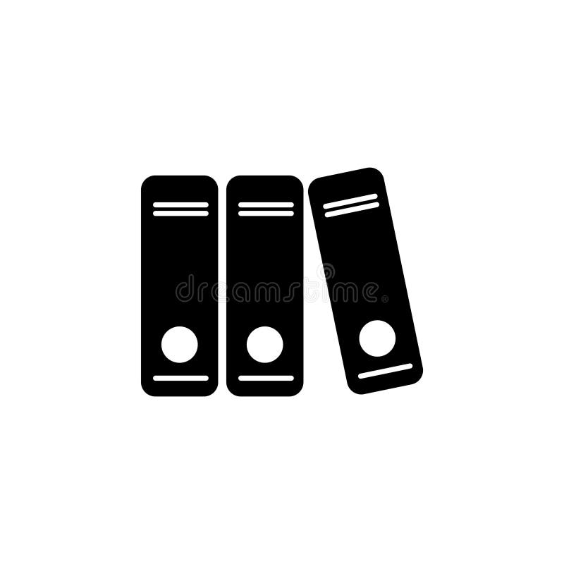 Archive Folders Vector Icon Symbol Stock Vector - Illustration of ...