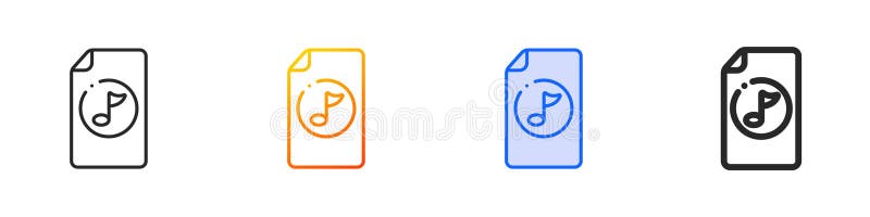 Archive Icon.Thin Linear, Gradient, Blue Stroke and Bold Style Design ...