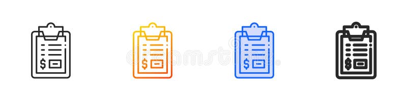 Archive Icon.Thin Linear, Gradient, Blue Stroke and Bold Style Design ...