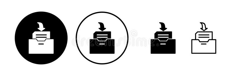 Archive Icon . Archive Storage Icon Vector. Folders Icon Stock Vector ...