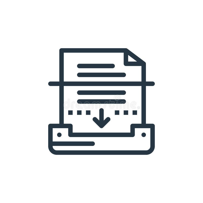 Archive Icon Vector from Bank and Finance Concept. Thin Line ...