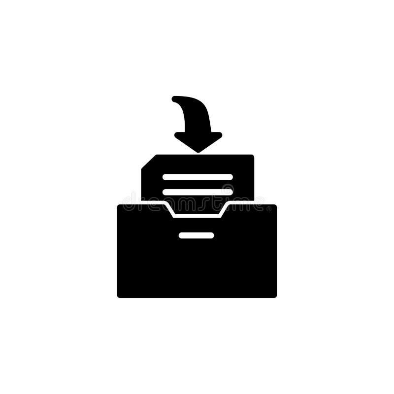 Archive Icon . Archive Storage Icon Vector. Folders Icon Stock Vector ...