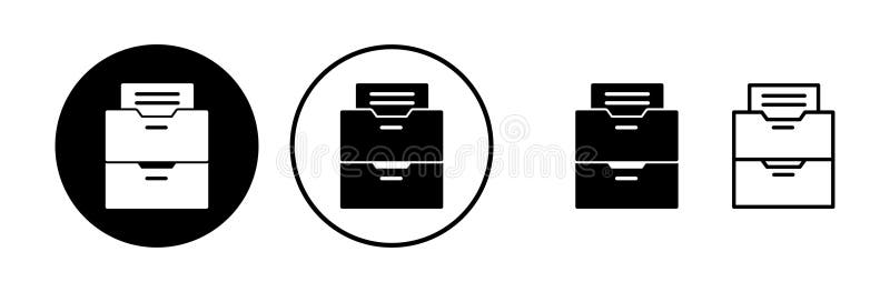 Archive Icon . Archive Storage Icon Vector. Folders Icon Stock Vector ...