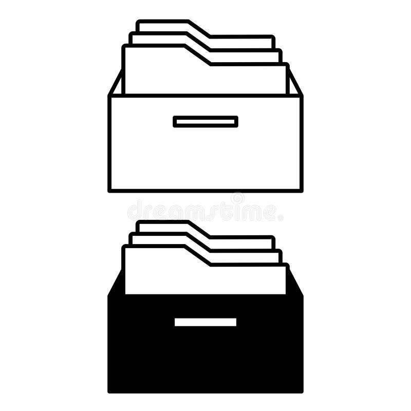 Archive Icons. stock vector. Illustration of management - 356357022