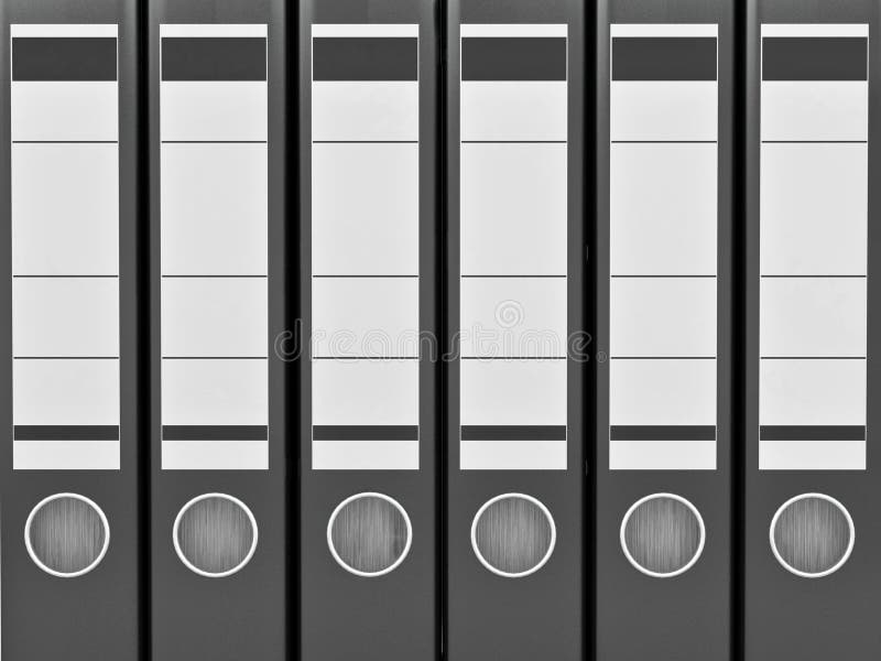 Archive. Many Folders on White Isolated Background Stock Illustration ...