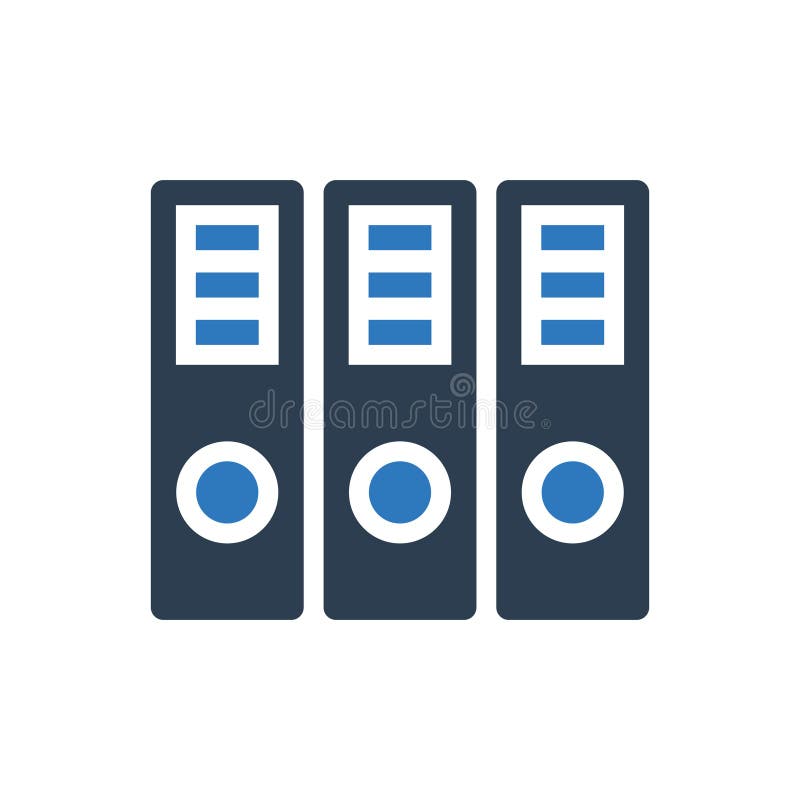 Archive office files icon stock illustration. Illustration of sign ...