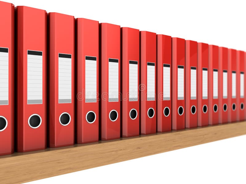 Archive on the shelf stock illustration. Illustration of ideas - 31398776