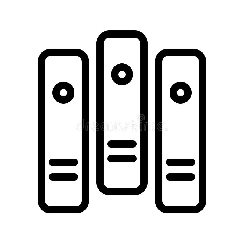 Archive Thin Line Vector Icon Stock Vector - Illustration of folder ...