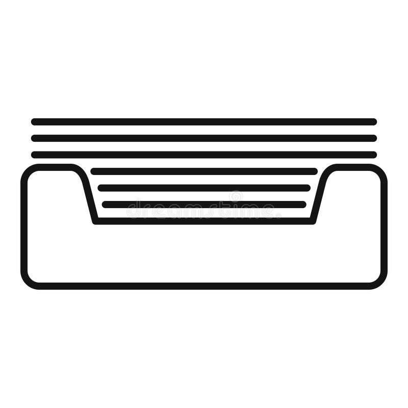 Archive Tray Icon Representing Storing Important Documents Stock Vector ...