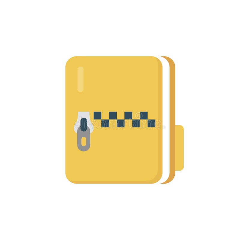 Archive Vector Flat Color Icon Stock Illustration - Illustration of ...