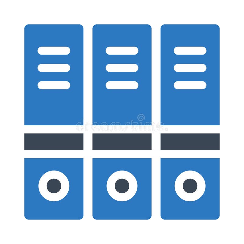 Archive Vector Glyph Color Icon Stock Illustration - Illustration of ...