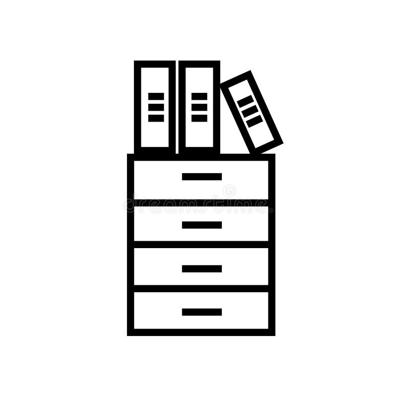 Archives Icon in Outline Style Isolated on White Background. for Your ...