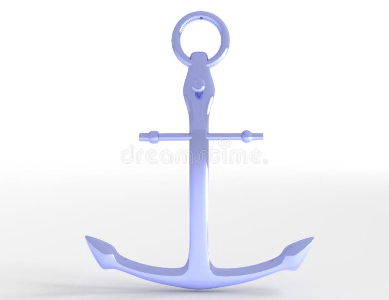 Archor Icon Concept. 3d Illlustration Stock Illustration - Illustration ...
