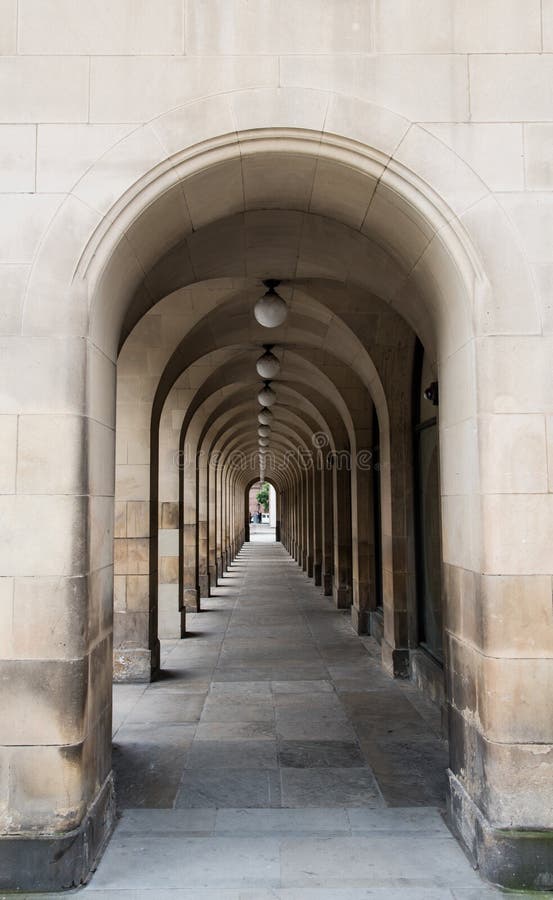 Archway with arch columns stock image. Image of britain - 95079887