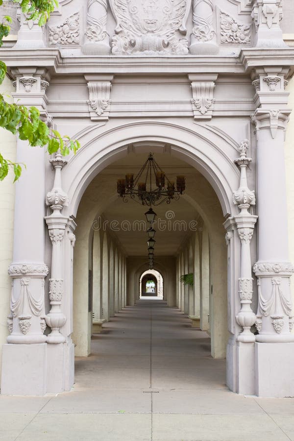 Archway with Beautiful Columns Stock Photo - Image of historical ...