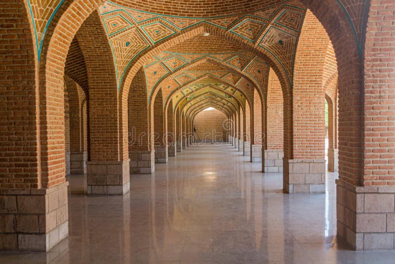 Archway of the Blue Mosque in Tabriz, Ir Stock Photo - Image of ...