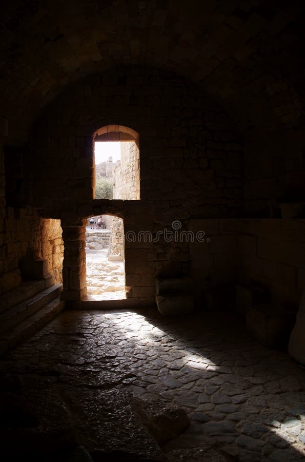Archway in medieval castel stock photo. Image of antiquity - 23048570