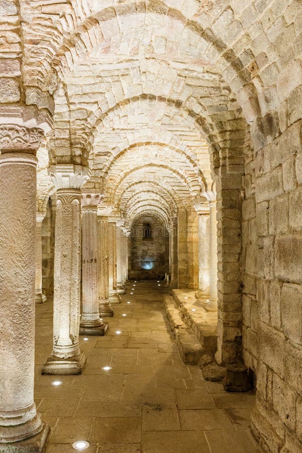 Archway in an old crypt stock photo. Image of italy - 338822518