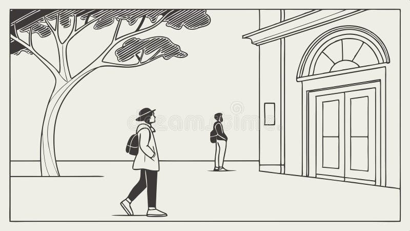 Archway Perspective View, Person Walking Towards Distant Arch with ...